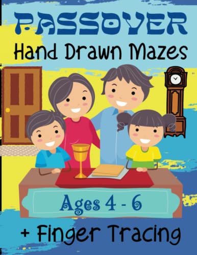Passover Hand Drawn Mazes + Finger Tracing, Ages 4-6: Escape to Freedom ...