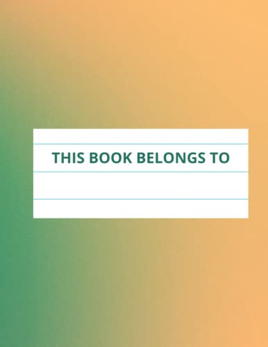 THIS BOOK BELONGS TO: NOTEBOOK by SHEMSY PUBLISHING | Goodreads