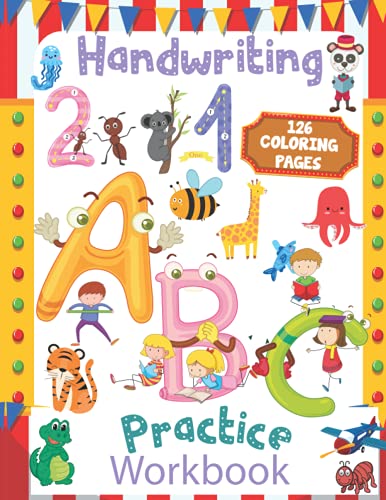 Handwriting Practice workbook: Practice for Kids with Pen Control, Line ...