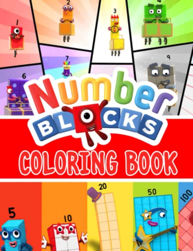 Numberblocks Coloring Book: Beautiful Designs With Iconic Numberblocks ...