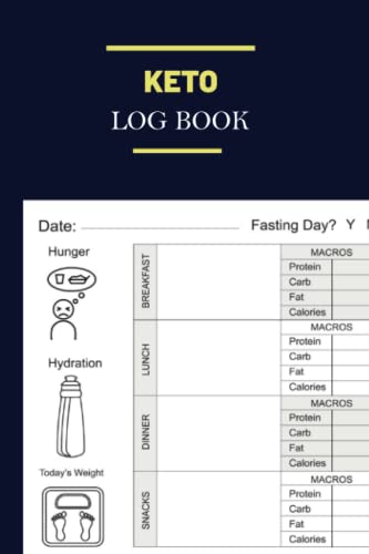 Keto Log Book: Intermittent Fasting Tracker:Workbook and Workout ...