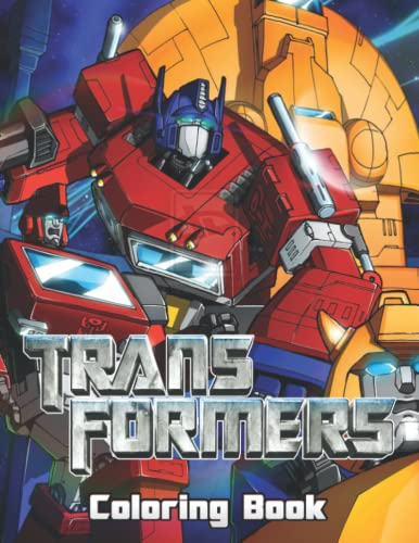 Transformer Coloring Book: Most Amazing Ultimate For With Easy Boy ...