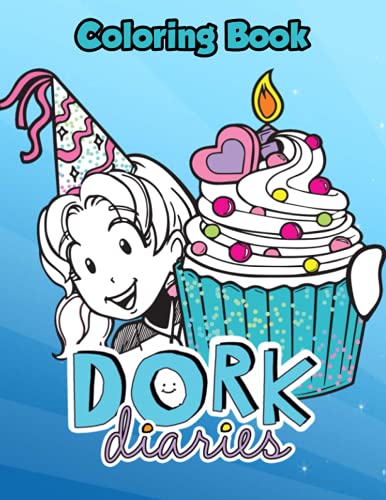 Dork Diaries Coloring Book: Perfect Coloring Book For Adults and Kids ...