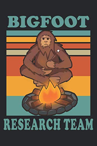 Bigfoot Research Team: 6x9" 110 Pages Black-Lined Notebook/Journal ...