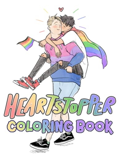 LGBT Heartstopper Coloring Book: Incredible Easy Stress-relief ...