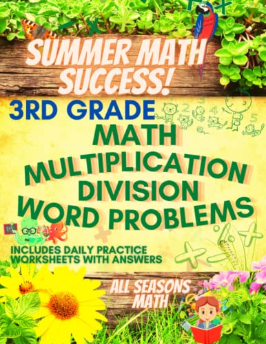 Summer Math Success: 3rd Grade Math Multiplication Division Word ...