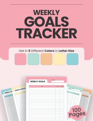Weekly Goal Setting Planner, Productivity Planner 2022, Habit Tracker ...