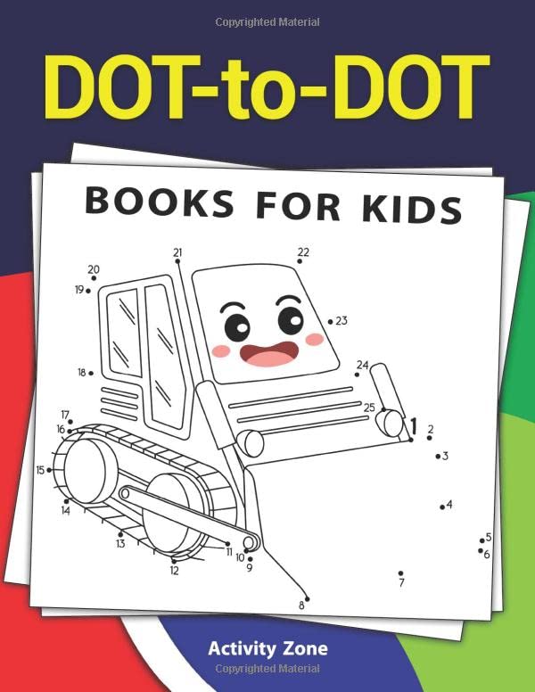 DOT to DOT Books for Kids: Vehicles Activity Books and Fun Dot To Dot ...