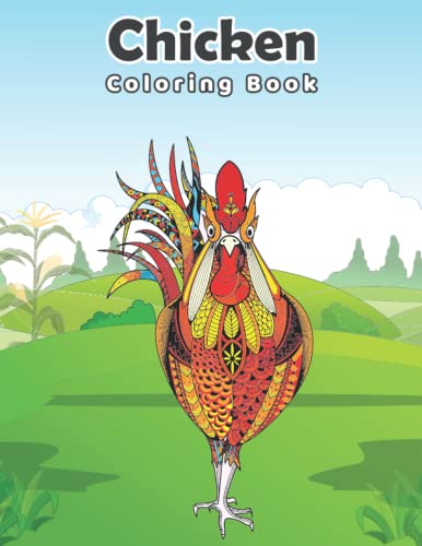 Chicken coloring book: An Adults Chicken, Rooster Puns, Farm ...