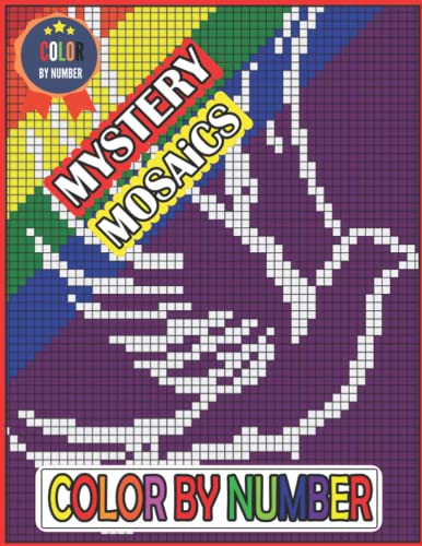 Mystery Mosaic Color by Number: Large Print landscape Adult Coloring ...