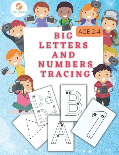 BIG LETTERS AND NUMBERS TRACING: Homeschool Preschool Learning ...