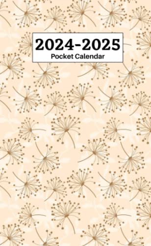 2024-2025 Pocket Calendar: 024-2025 monthly planner calendar small ...