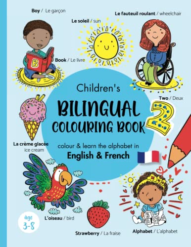 Children's Bilingual Colouring Book - English & French: Livre bilingue ...