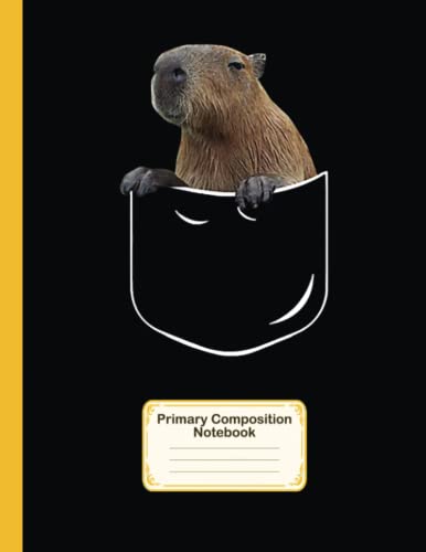 Capybara Primary Composition Notebook: Your Essential Writing Companion ...