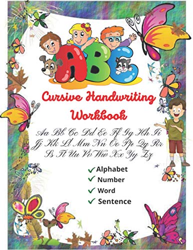 Cursive Handwriting Workbook: Best & Cute Beginners Writing Practice Book Improve your writing ...