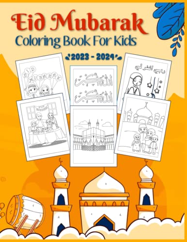 Eid Mubarak Coloring Book For Kids Ages 4-8: Fantastic Eid al-Fitr ...