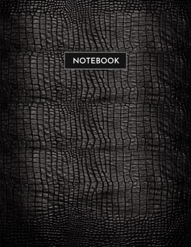Notebook: Lovely Crocodile Print Notebook - Large Lined Notebook ...