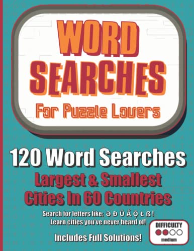 Word Searches For Puzzle Lovers: Largest and Smallest Cities in 60 ...