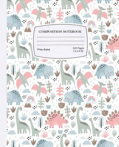 Dinosaur Composition Notebook: Dinosaurs Primary Story Journal with ...