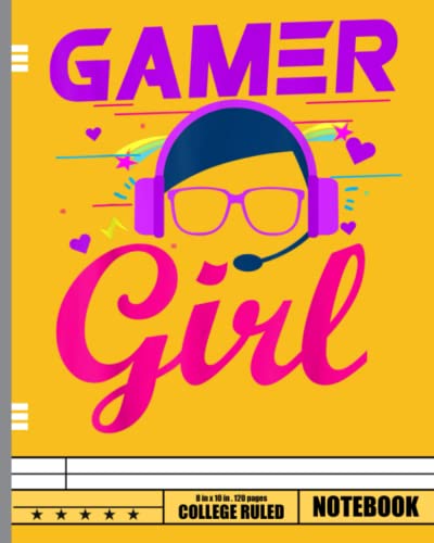 Gamer Girl Cute Gaming Notebook: Gamer Game Theme / Large Writing ...
