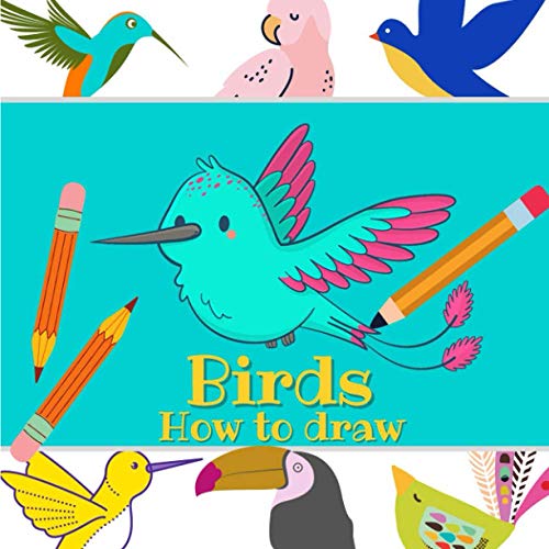 How to draw birds: Fun and easy Bird coloring page and drawing activity ...
