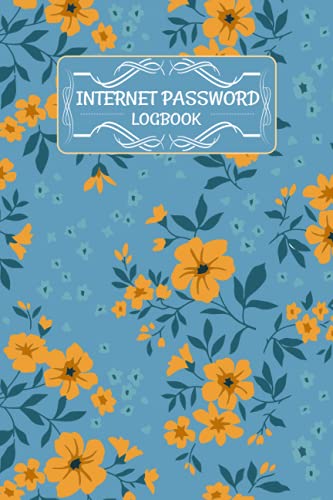 Internet Password Logbook: A Beautiful flowral and simple background ...