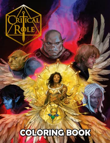 Critical Role Coloring Book: Perfect Coloring Book For Adults and Kids ...