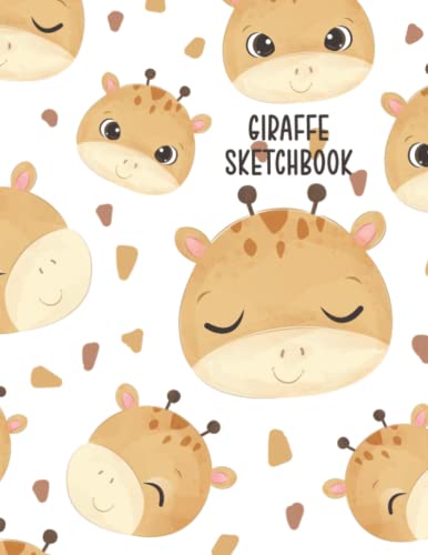Giraffe Sketchbook for Kids: Large Blank Sketchbook for Drawing ...