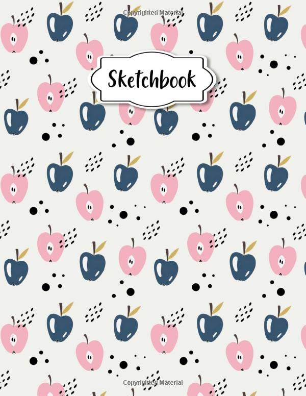 Sketchbook: Apple Pattern Blank Notebook Journal | Sketching, Drawing ...