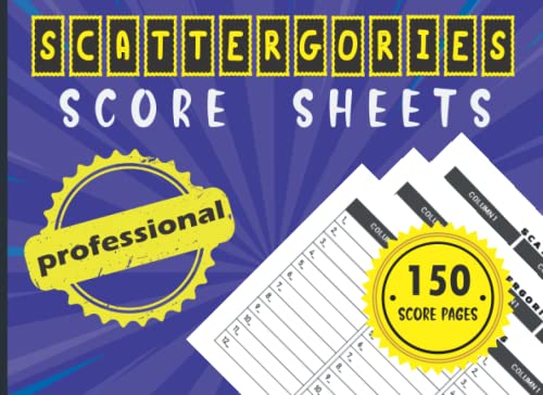 Scattergories: Scattergories refill sheets:150 pages Perfect size at 8. ...