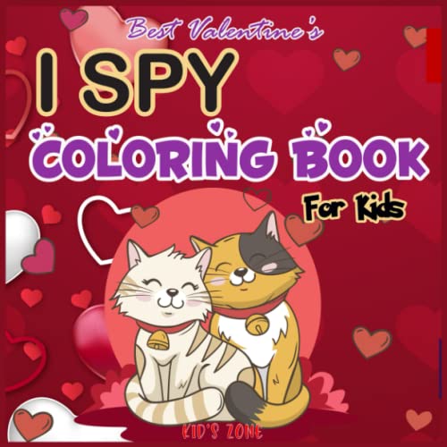 Best valentine's I spy coloring book for kids: A Fun Activity and ...