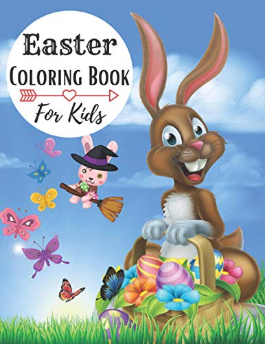 Easter Coloring Book For Kids: Perfect 60 Cute Fun Images and Easy ...