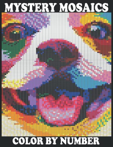 Mystery Mosaics Color By Number: An Adult Coloring Book with Fun, Easy ...