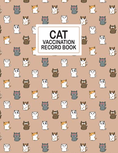 Cat vaccination record book: Vaccination Booklet, Cat Vaccination ...