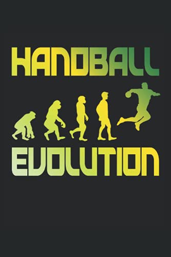 Handball Evolution: Cuaderno de rayas cuaderno de escritura diario libro de tareas libro de ...
