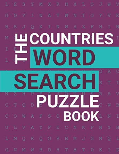 The Countries Word Search Puzzle Book: + 90 Countries Puzzles To Solve ...