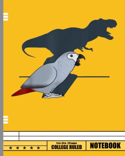 Cute Screaming Parrot Notebook: Parrot Bird Wide Ruled Back To School ...
