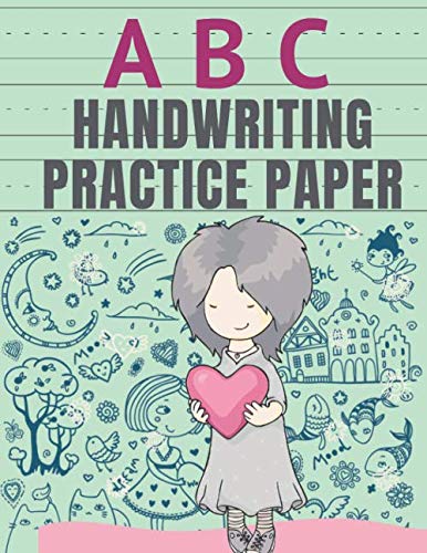 A B C Handwriting Practice Paper: Blank Dotted Lined Notebook Make a ...
