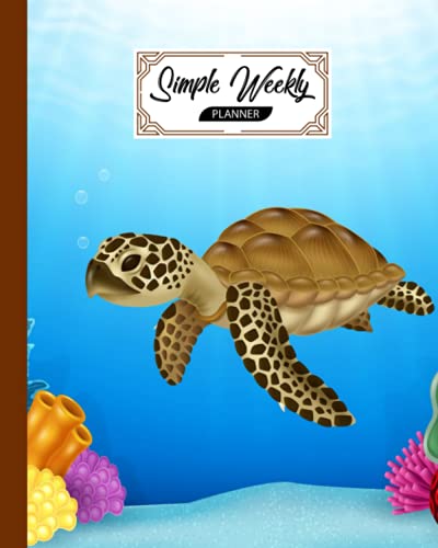 Simple Weekly Planner: Weekly Vibrant Calendar, Organizer, Scheduler ...