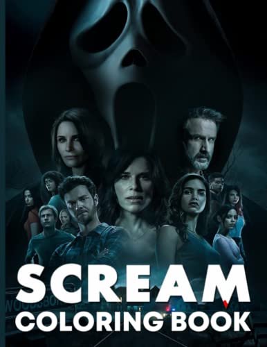 Scream Coloring Book: Illustrations Relaxing Perfection Colouring Page ...