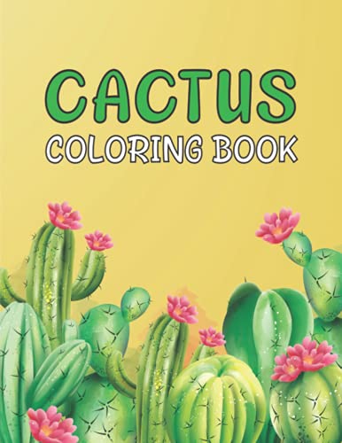 Cactus Coloring Book: Children Activity Book for Boys and Girls Age 4-8 ...