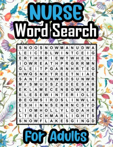 Nurse Word Search for Adults: Fun and Challenging Brain Games for ...