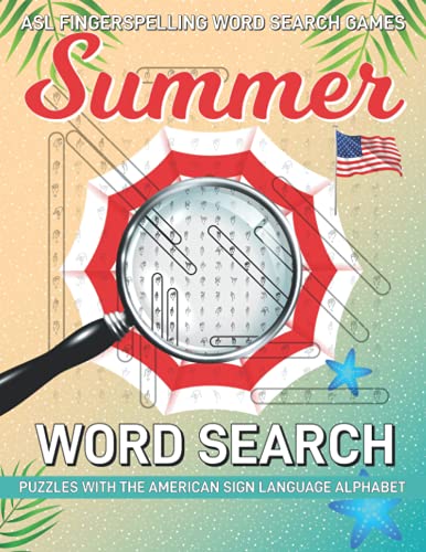 ASL Fingerspelling Word Search Games: Large Print Brain Games ...