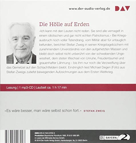 Aus den Kriegstagebüchern 1914-1918: Lesung mit Michael Degen by Stefan ...