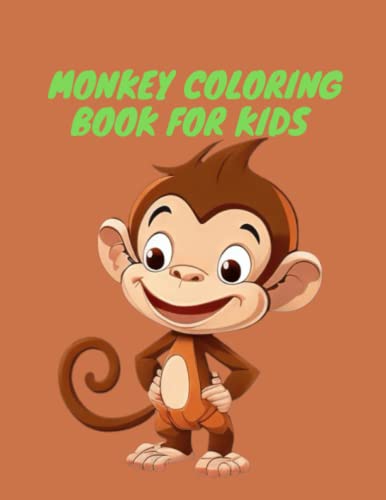 Monkey Coloring Book for Kids: 28 Monkey Coloring Pages for Kids by ...