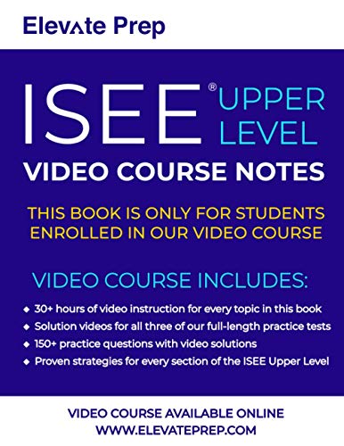 ISEE Upper Level: Video Course Notes by Elevate Prep | Goodreads