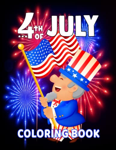 4th of July Coloring Book: 4th Of July Patriotic Coloring Book Kids ...