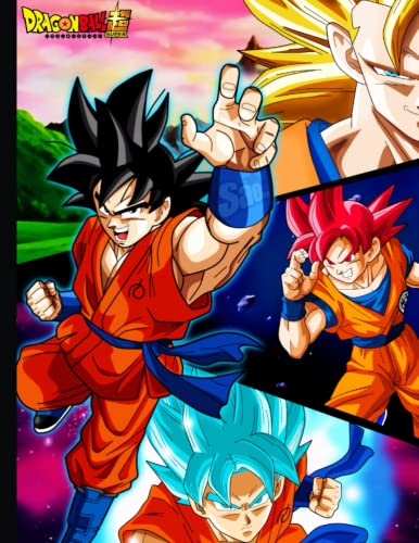 Goku Notebook: Dragón Báll Super Hero Son Goku DBZ Notebook and Journal ...