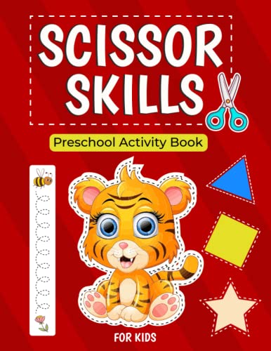 Scissor Skills Preschool Activity Book for Kids: Cutting and Coloring ...