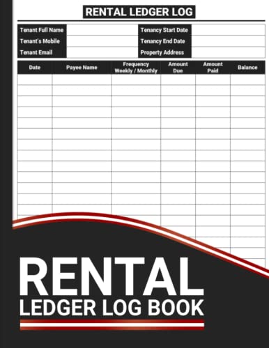 Rental Ledger Log Book: Landlord Rental Property Manager Journal ...